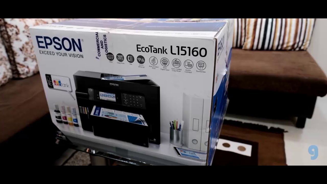 EPSON EcoTank L15160 All in ONE Printer Unboxing - YouTube