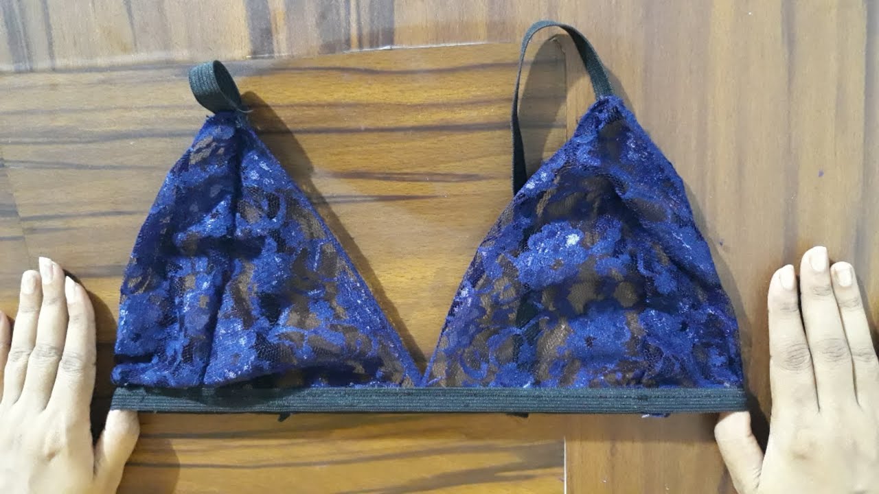 DIY Lace Bra | Very Easy just in 5 Min | Night Lingerie - YouTube