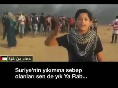 Filistinli bir çocuk mücahidin Rabbimize seslenişi :(