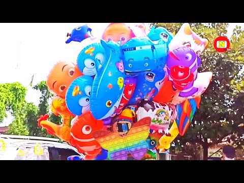 Balon Karakter Baru Banyak Pilihan & Pop it Lucu