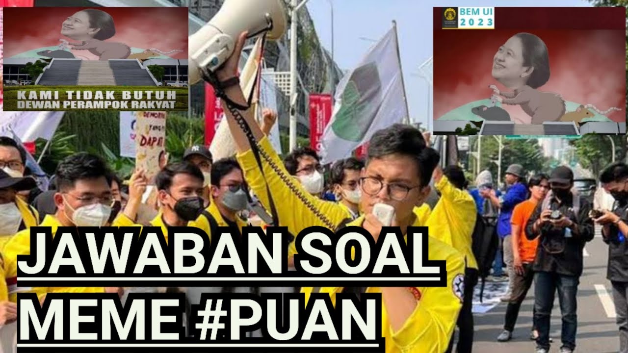 BEM UI Jawab PDIP soal Meme 'Puan Berbadan Tikus - YouTube