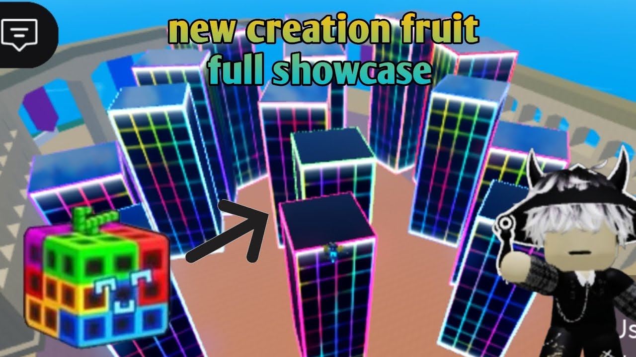 New creation fruit full showcase (Barrier rework) (Blox fruits new ...