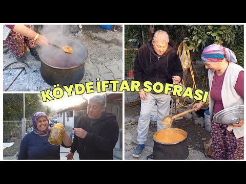 KÖYDE İFTAR SOFRASI KURULDU! ODUN ATEŞİNDE KÖY YEMEKLERİ...