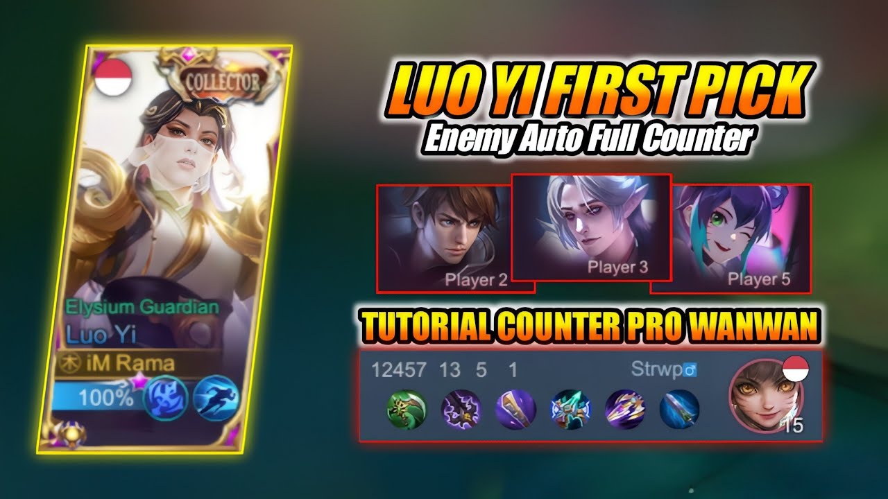 Wajib Nonton !! Cara Counter Wanwan Pro Menggunakan Luo Yi !! - YouTube