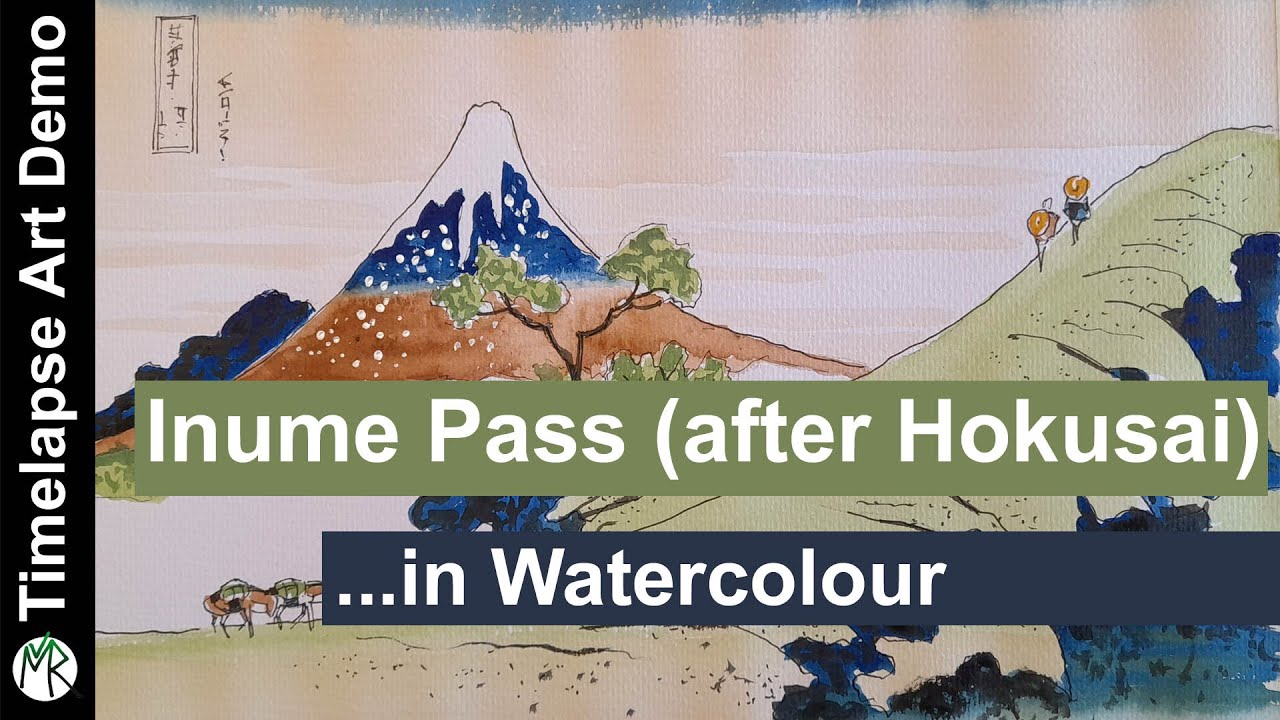 Inume Pass in Pen & Wash Timelapse - YouTube