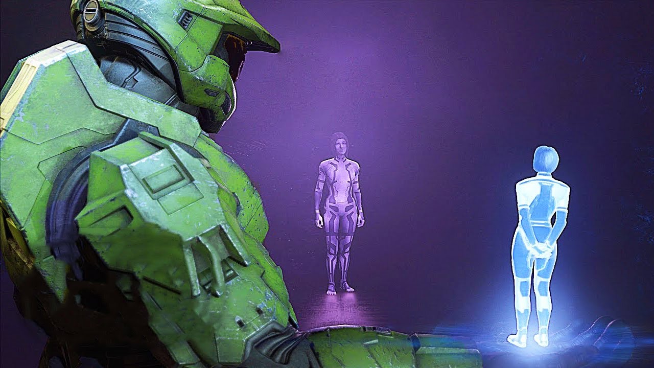 Master Chief & New Cortana Meet Old Cortana Scene - Halo Infinite - YouTube
