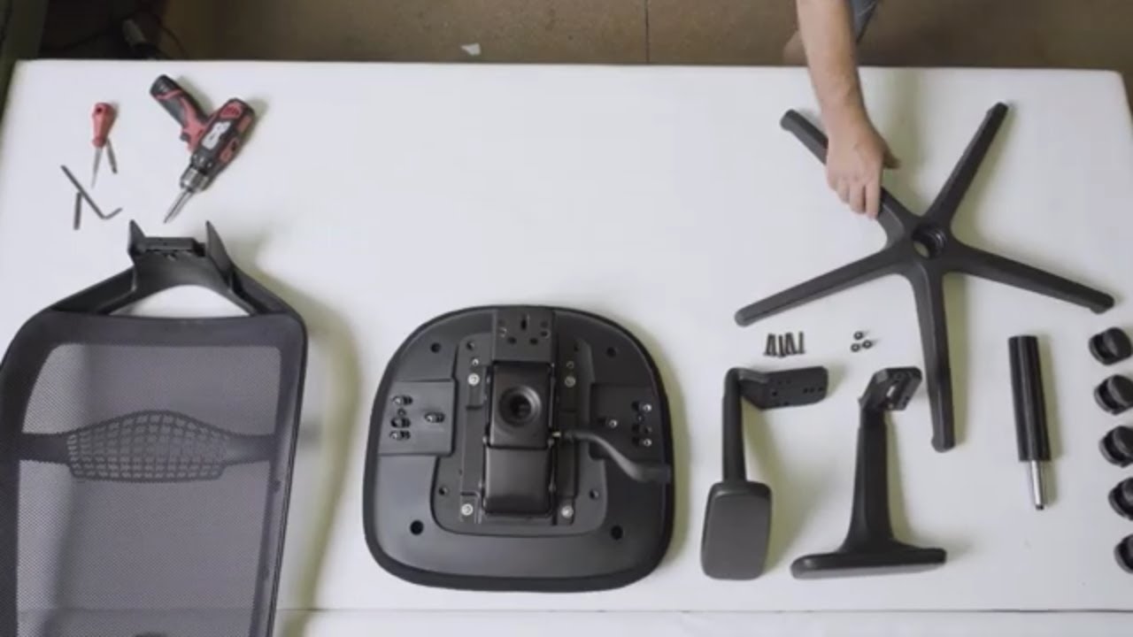 How to install an ergonomic mesh office chair | STAR + ERGOSYNCHRO-4 ...