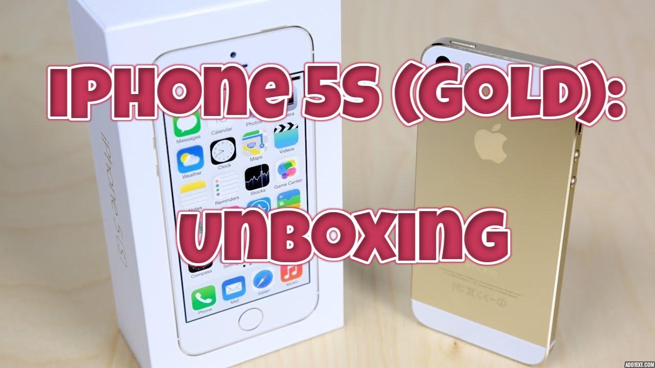Apple iPhone 5S (Gold): Unboxing - YouTube