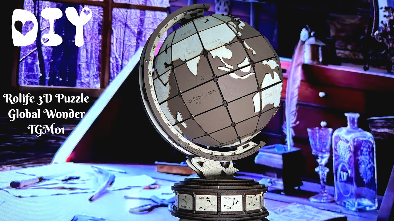 Rolife Global Wonders TGM01 Step by step | Robotime - YouTube