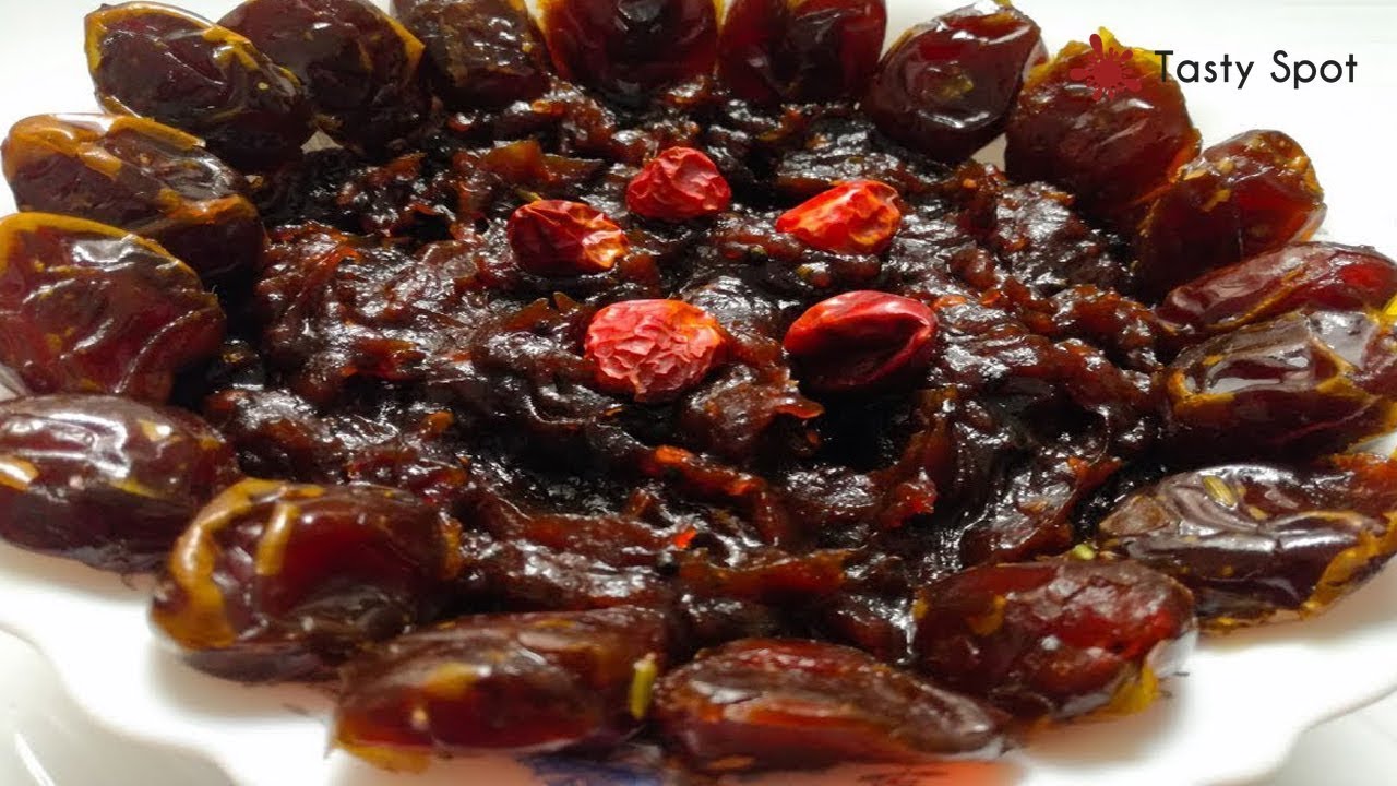 Sweet & Spicy Dates Pickle / ഈന്തപഴ അച്ചാര്‍ - Recipe #47 - YouTube