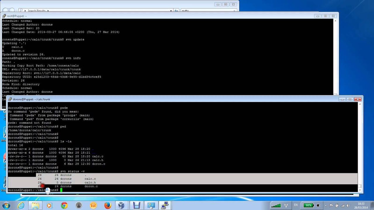 Svn 6 More Useful Commands Svn Annotatecatlogdiffinfo Youtube