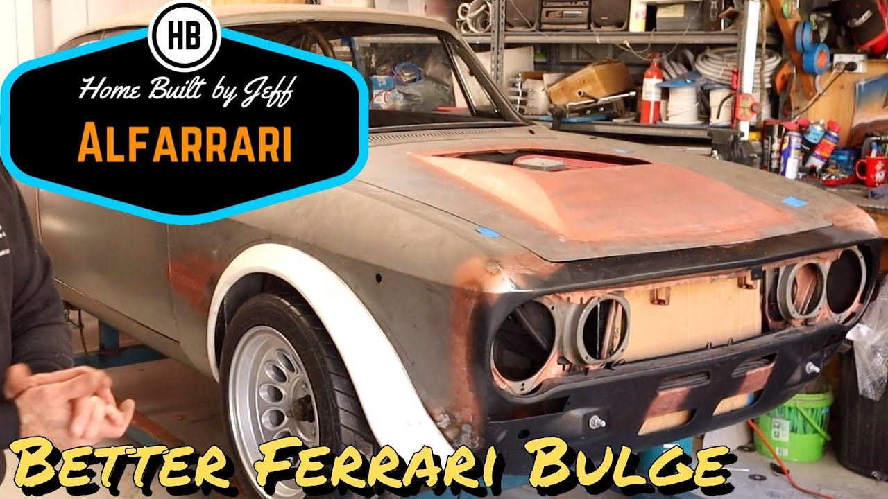 Building a better Ferrari bulge - Ferrari engined Alfa 105 Alfarrari ...