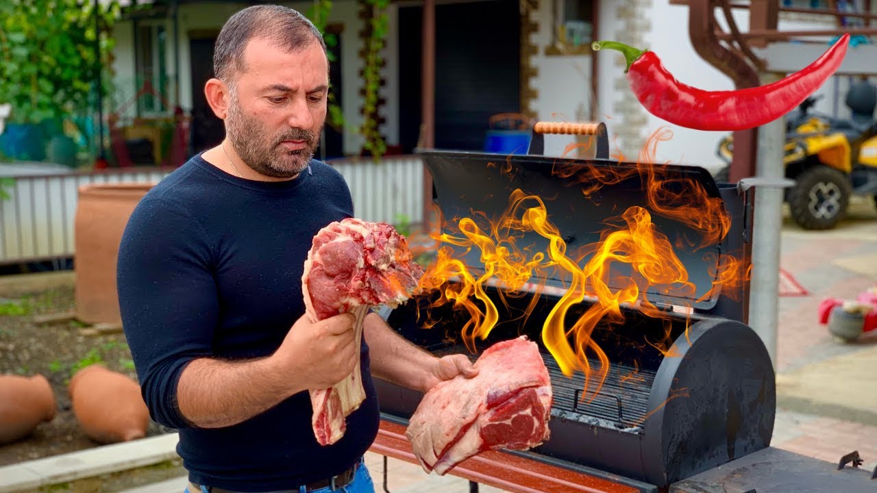 Pohano meso s kostima i povrćem @georgy512 - YouTube