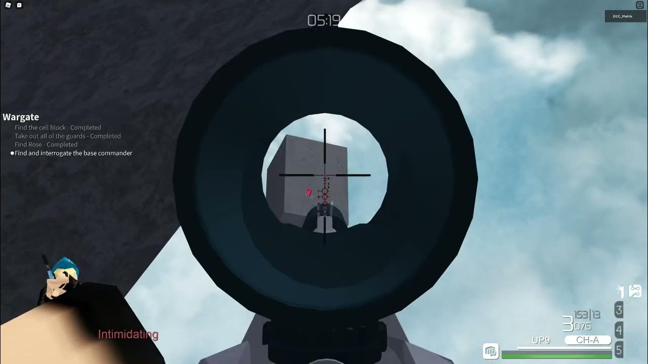Roblox Entry Point "The Blacksite" Eliminating the Camera Operator for the SC Commander Area ...