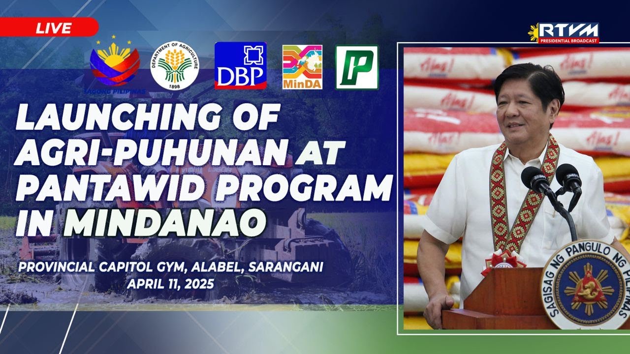 Launching of the Agri-Puhunan at Pantawid Program in Mindanao - YouTube