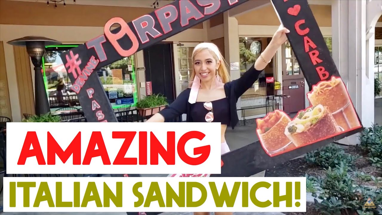 🌯 BEST ITALIAN food in San Diego! 🤤 TORPASTA the PASTA STUFFED SANDWICH ...