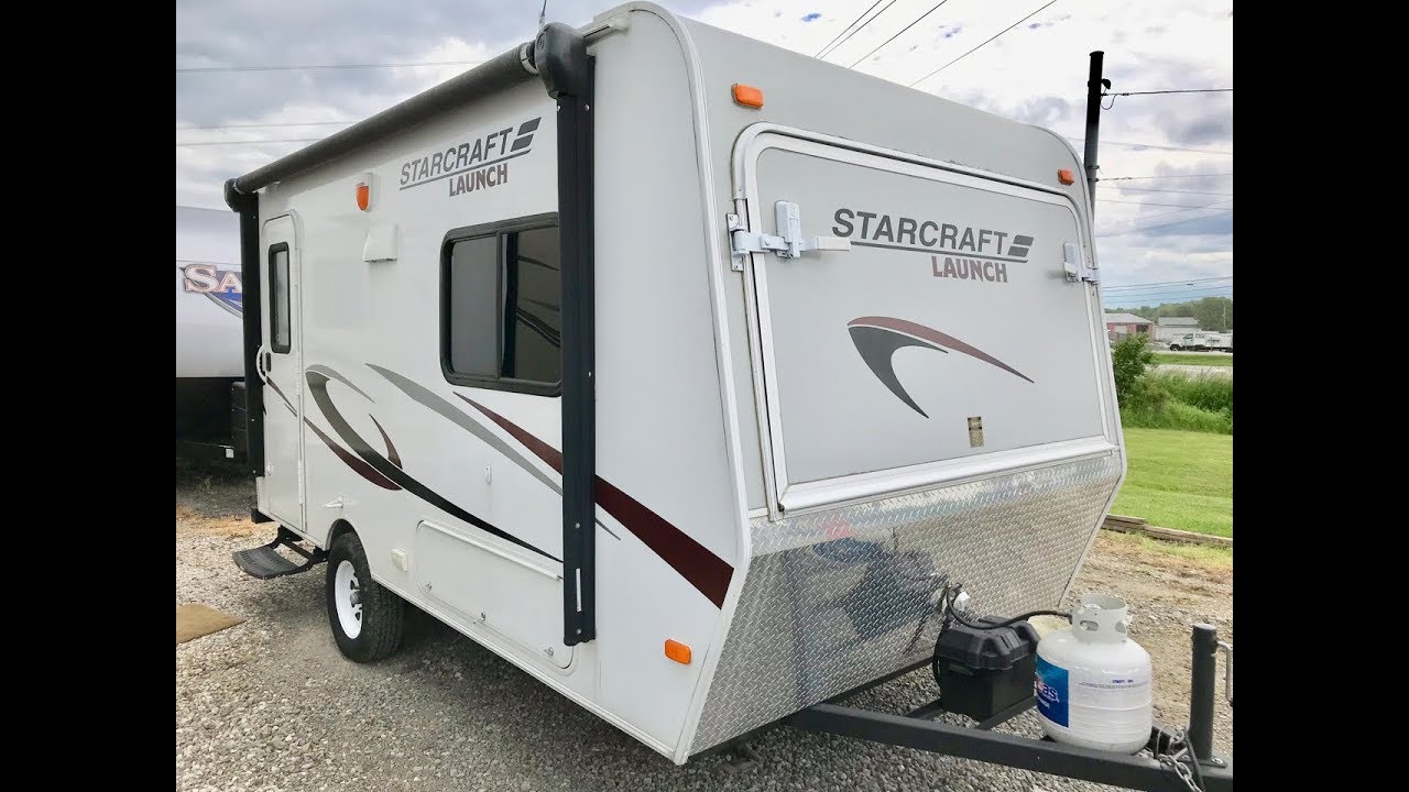2014 STARCRAFT 16RB LAUNCH HYBRID EXPANDABLE TRAVEL TRAILER - YouTube