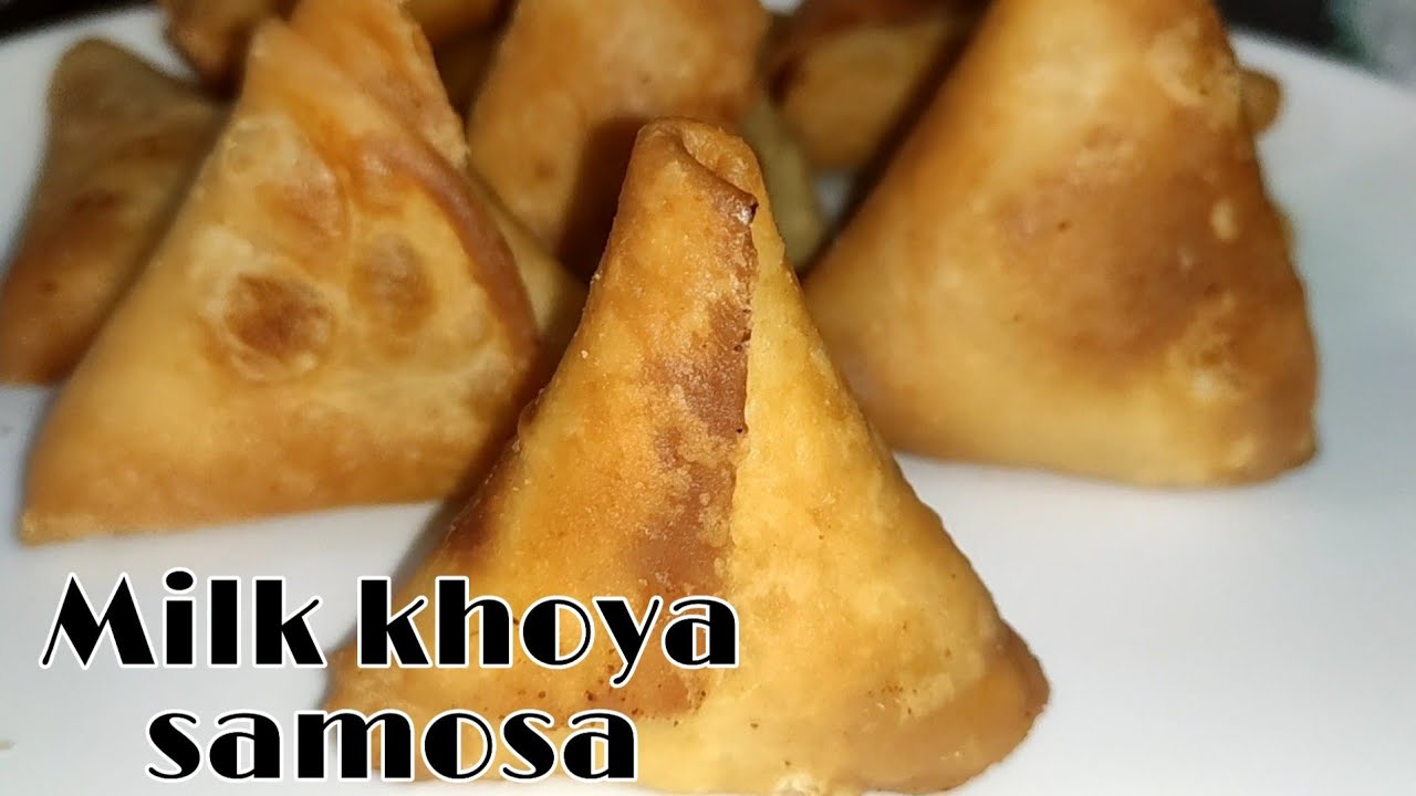 Sweet samosa recipe | crispy milk khoya samosa - YouTube