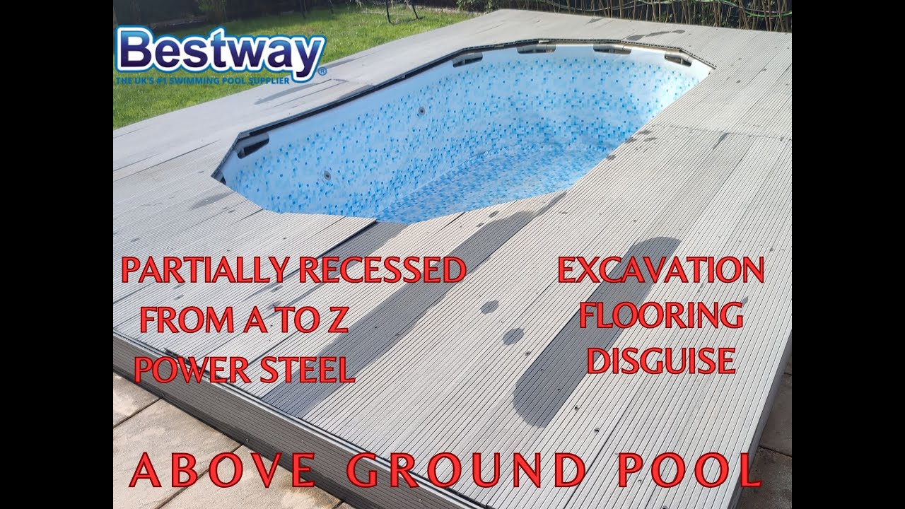 Bestway Power Steel Pool partially sunk - explained in steps from ...