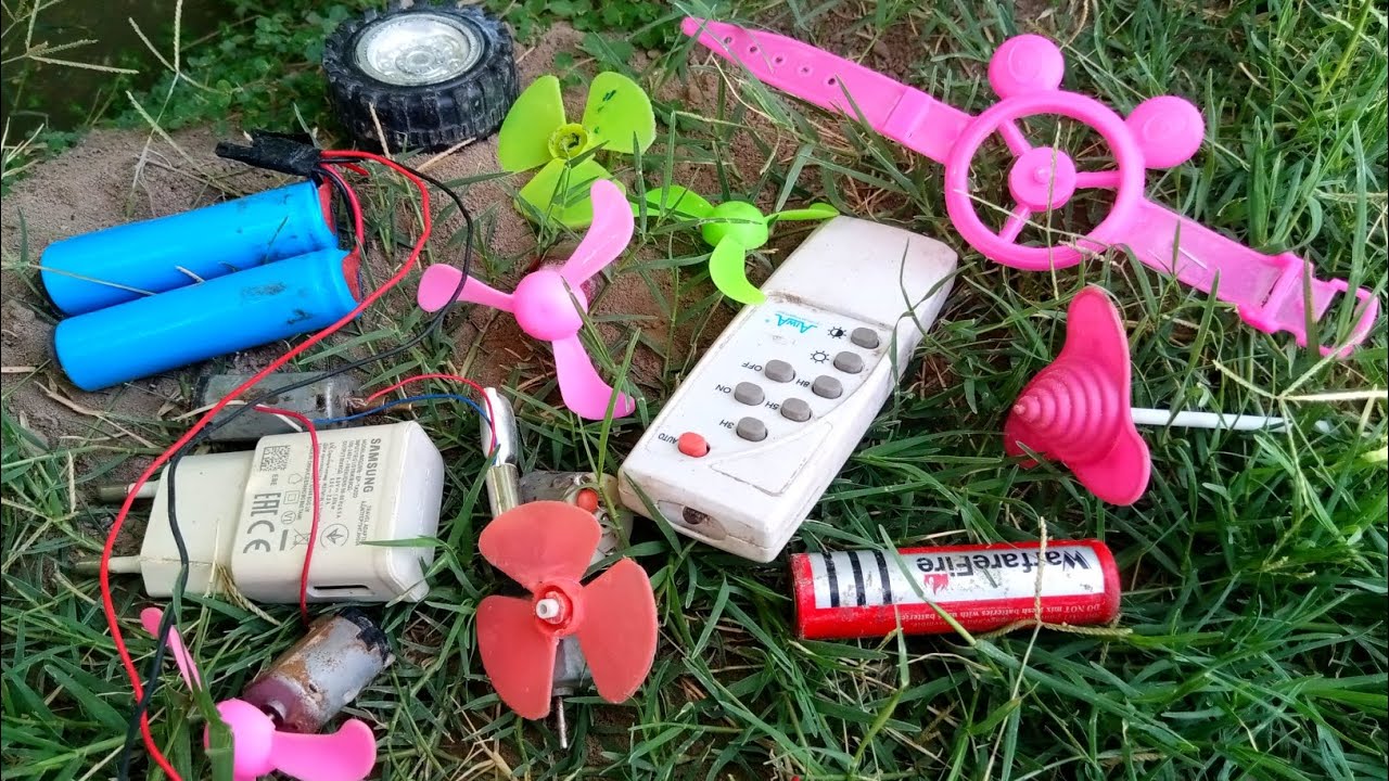 DIY Mini Electric Fan with DC Motor | Battery Powered Fan at Home | The ...