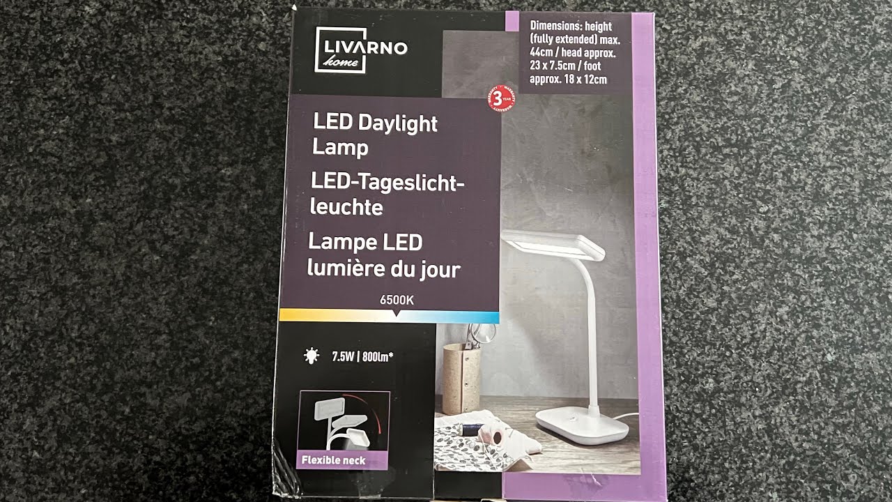 Daglichtlamp Livarno Home (Lidl) LED Daylight Lamp - YouTube
