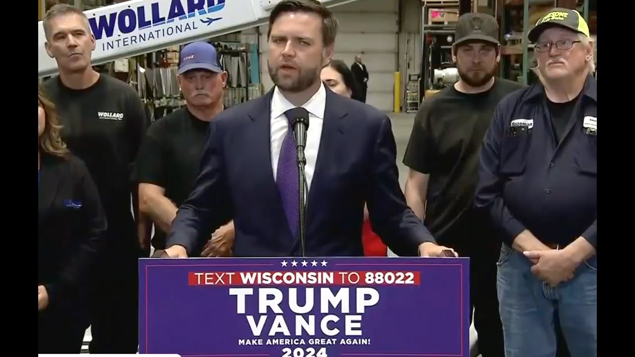 JD Vance campaigns in Wisconsin - YouTube