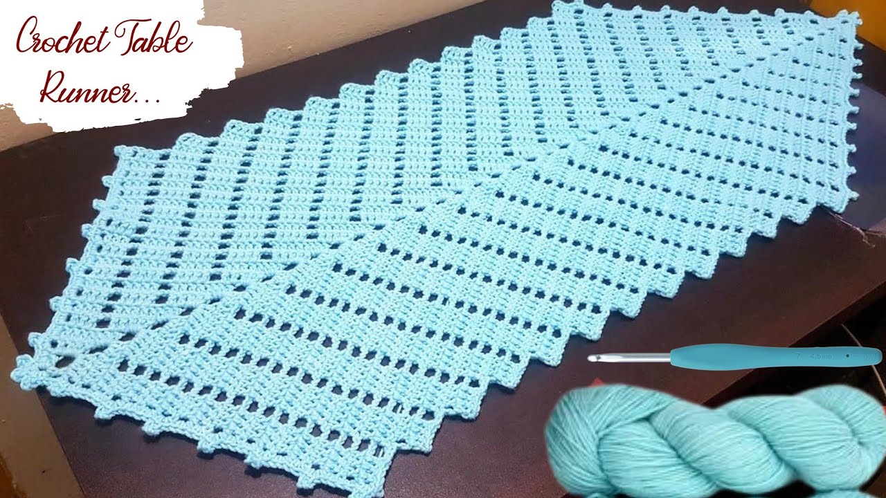 Elegant Long Crochet Table Runner Pattern to Decorate Your Dining Table ...