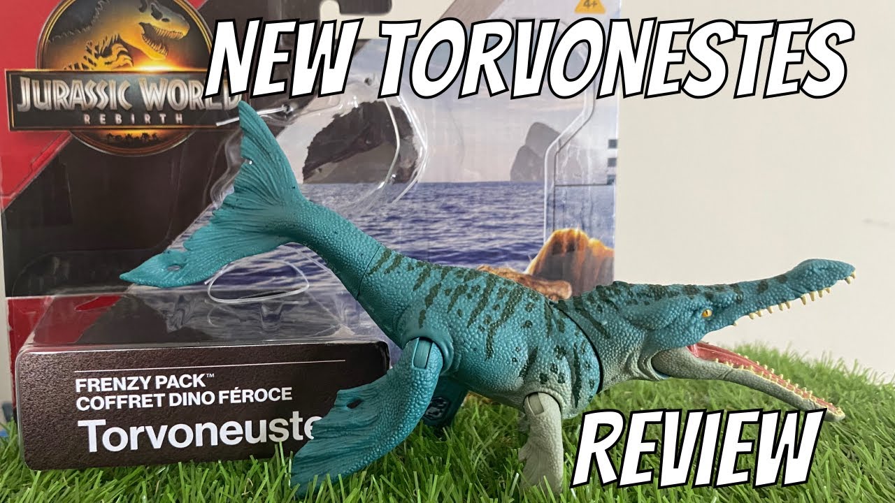 Mattel Jurassic World Rebirth Frenzy Pack TORVONEUSTES REVIEW! - YouTube