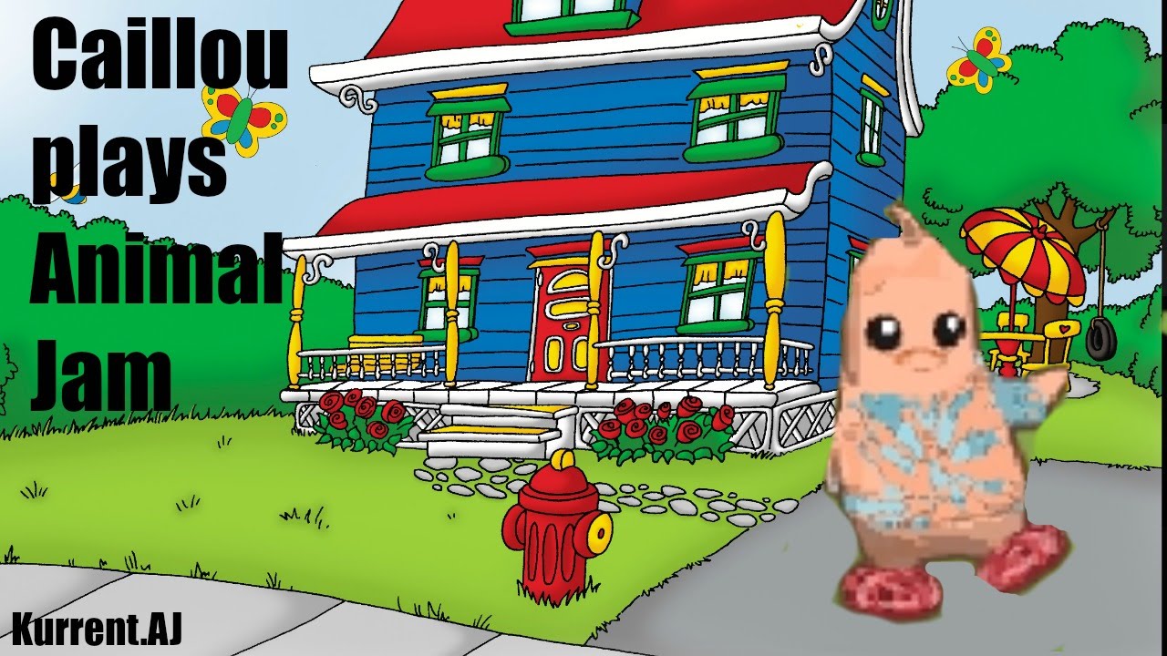 CAILLOU PLAYS ANIMAL JAM! Part 1 - YouTube