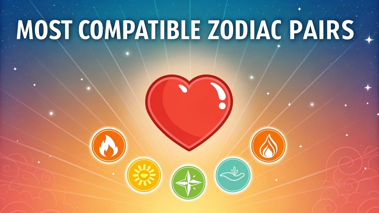 Most Compatible Zodiac Pairs Ranked! - YouTube
