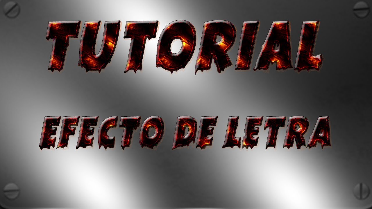 Como hacer efecto de letras en photoshop - YouTube