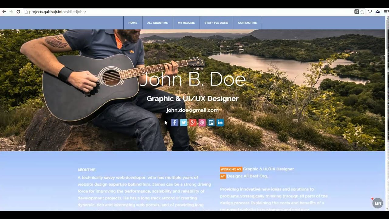 Skilled John Doe Resume Portfolio - YouTube
