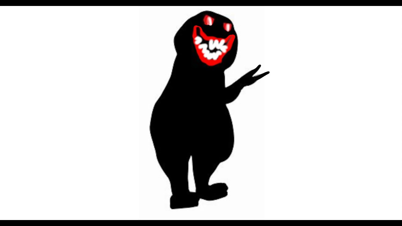 Creepy Shadow Barney AKA Semi Smiling Shadow Barney Jumpscare Sound ...