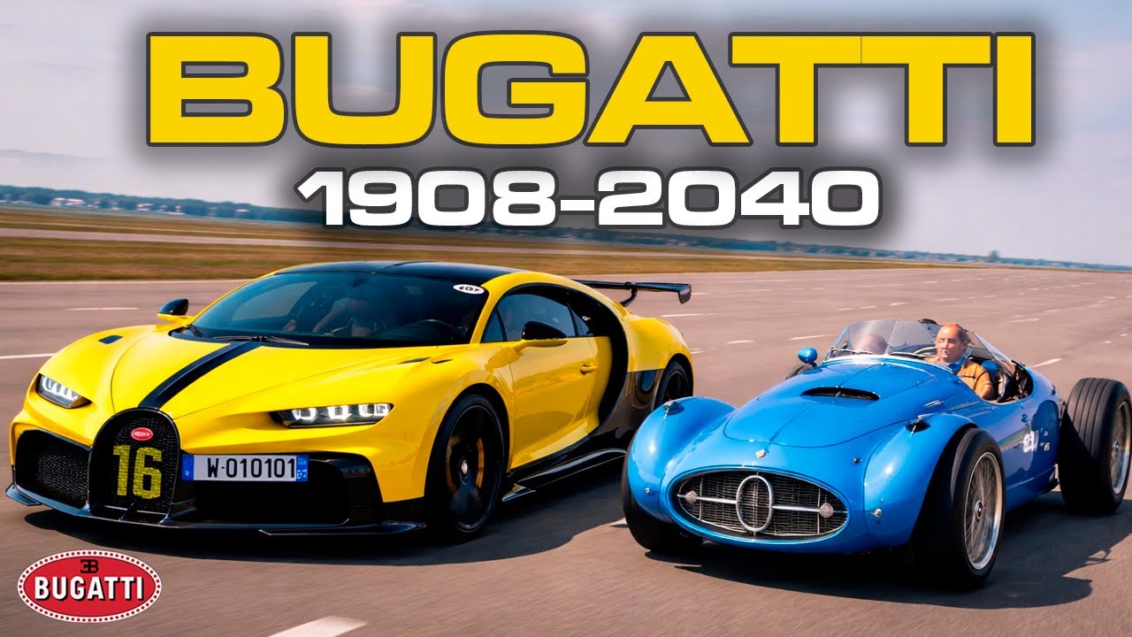 Bugatti 1908 -2040 | Evolution of iconic supercars in 3 minutes - YouTube