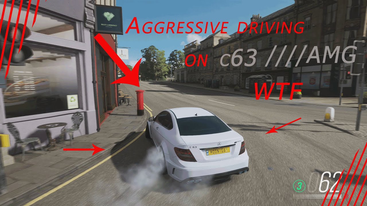 Aggressive ride on Mercedes benz c63 ////AMG !?!? - YouTube