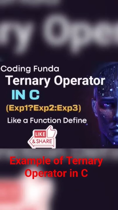 Example of Ternary Operator || #shorts #c_programming_for_beginners - YouTube