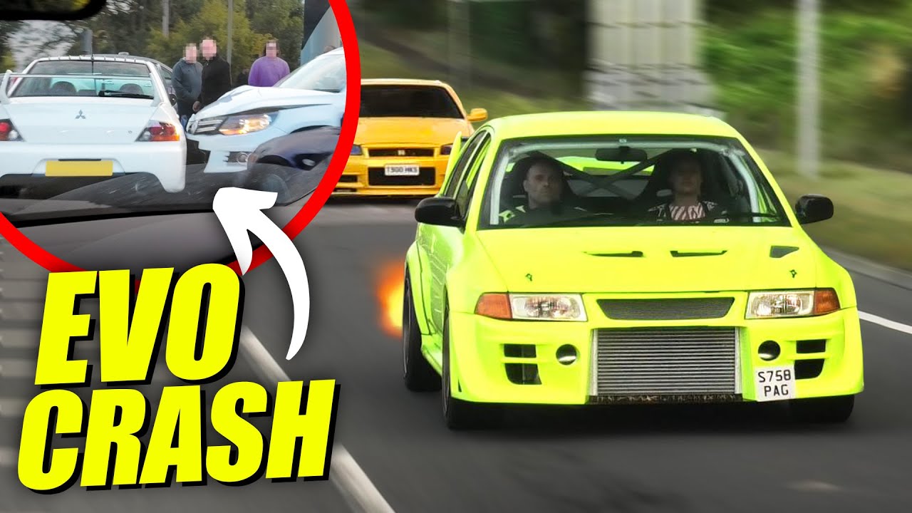 JDM Cars Arriving at a Show After Unlucky CRASH! - YouTube
