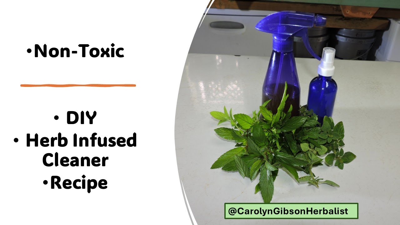 Herb Infused Vinegar Cleaner, No Essential Oils Needed - YouTube
