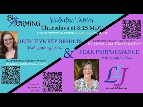Rolodex Topics Objective Key Results & Peak Performance Episode 9 - YouTube