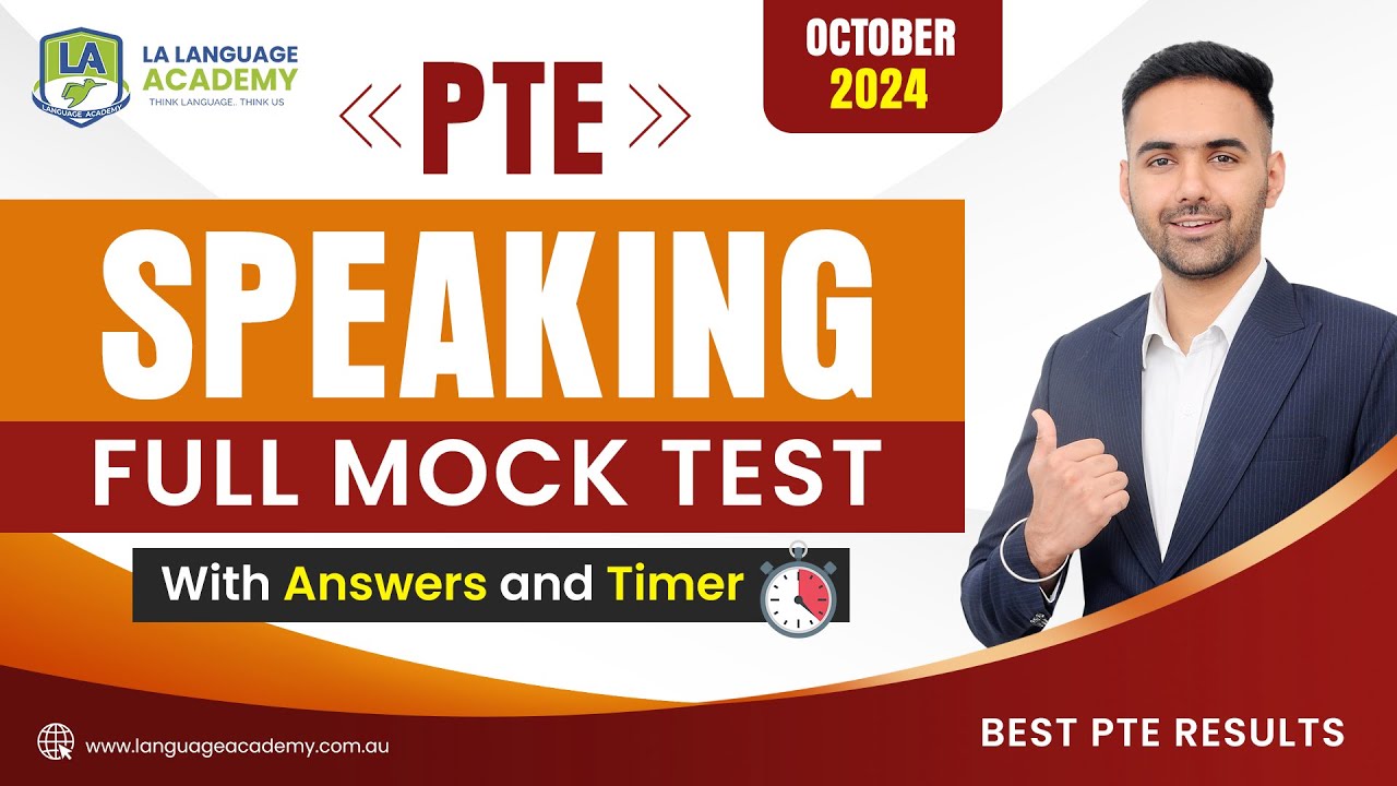 PTE Speaking Full Mock Test with Answers | October 2024 | LA Language ...