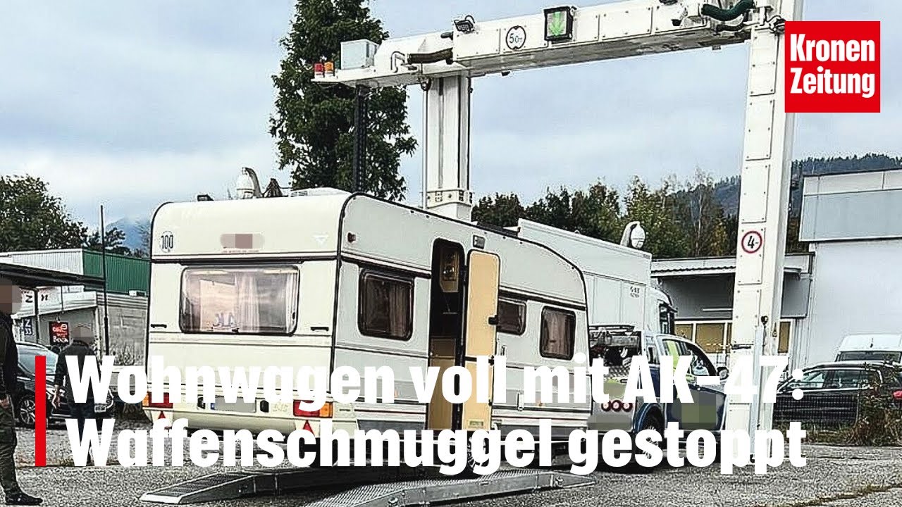 Wohnwagen voll mit AK-47 - Waffenschmuggel gestoppt | krone.tv NEWS ...