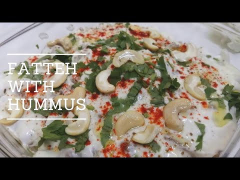 FATTEH with HUMMUS/ Arabic food recipes/ Pita Bread recipes - YouTube