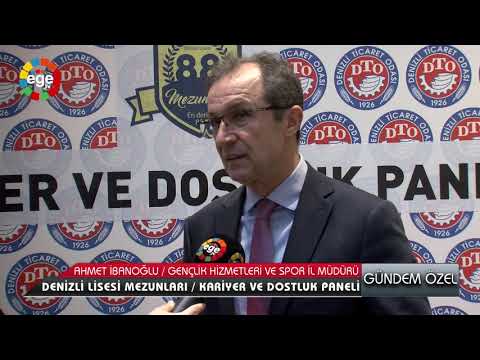 GENÇLİK HİZMETLERİ VE SPOR İL MÜDÜRÜ AHMET İBANOĞLU / KARİYER VE DOSTLUK PANELİNDE EGE TV'YE KONUŞTU