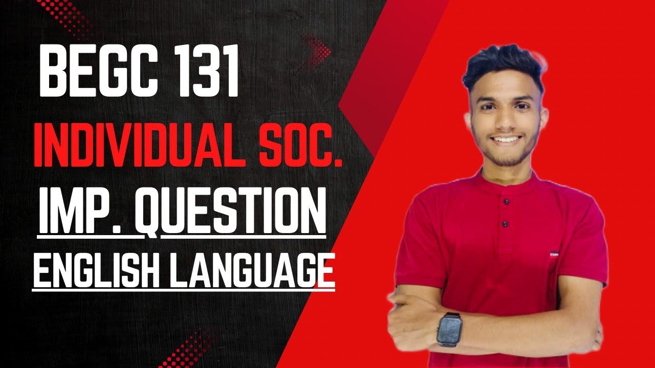 BEGC 131 | INDIVIDUAL AND SOCIETY | ESSAY / DIALOGUE | MARATHON LIVE ...