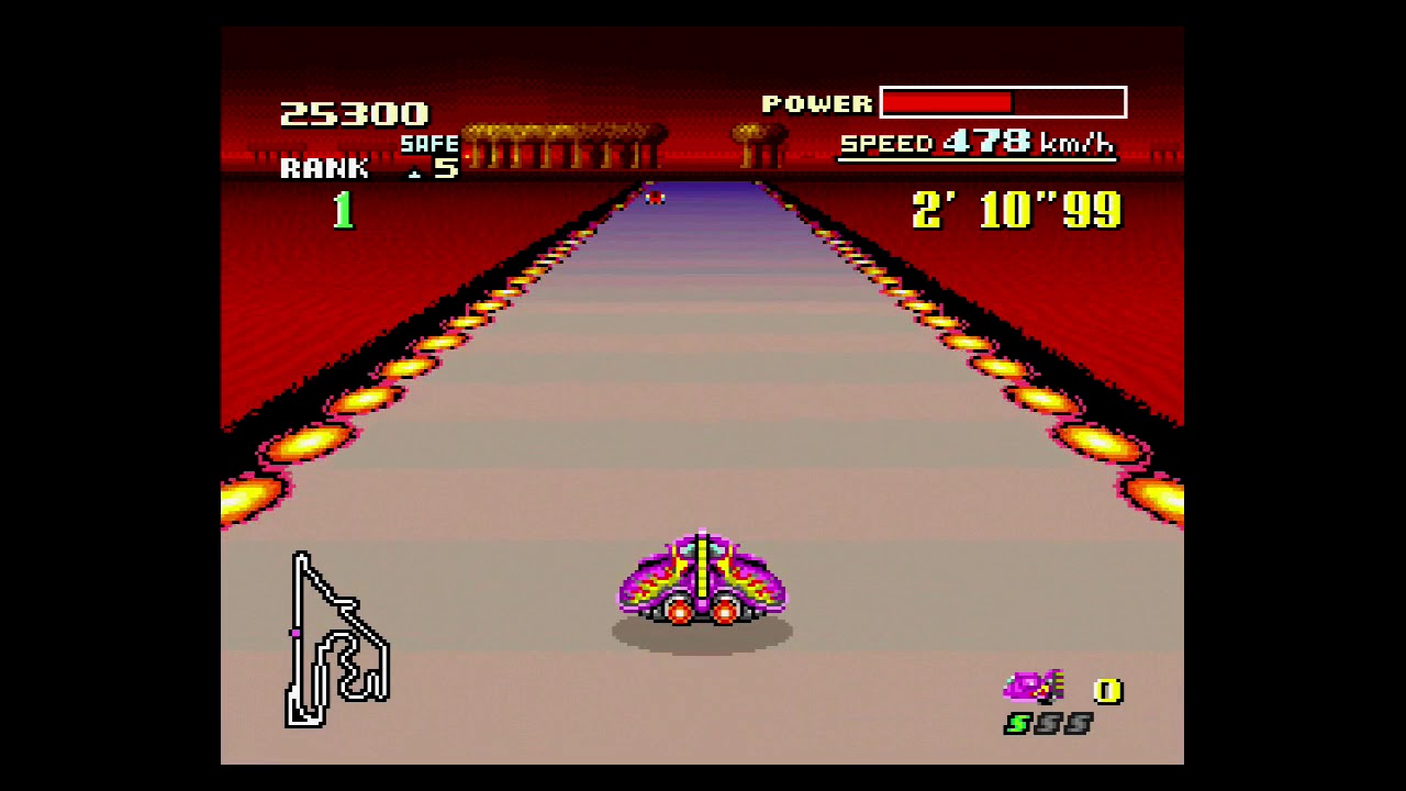 SNES Mini F-Zero FIre Stingray Fire Field Perfect 1st Practice - YouTube