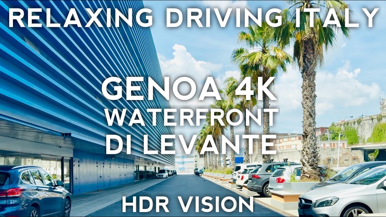 Driving Italy Genoa in 4K - Waterfront di Levante from Marassi Neighborhood - Italy Travel Video ...