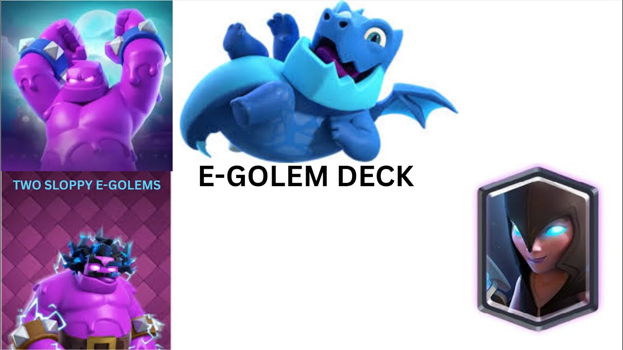 E-GOLEM deck in clash royal classic 1v1s - YouTube