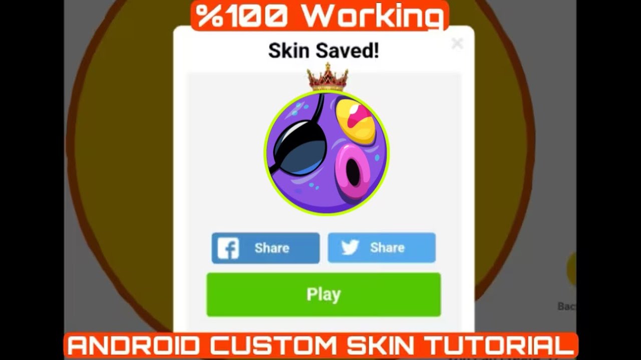 AGARIO CUSTOM SKIN TUTORIAL (AGARIO MOBILE) - YouTube