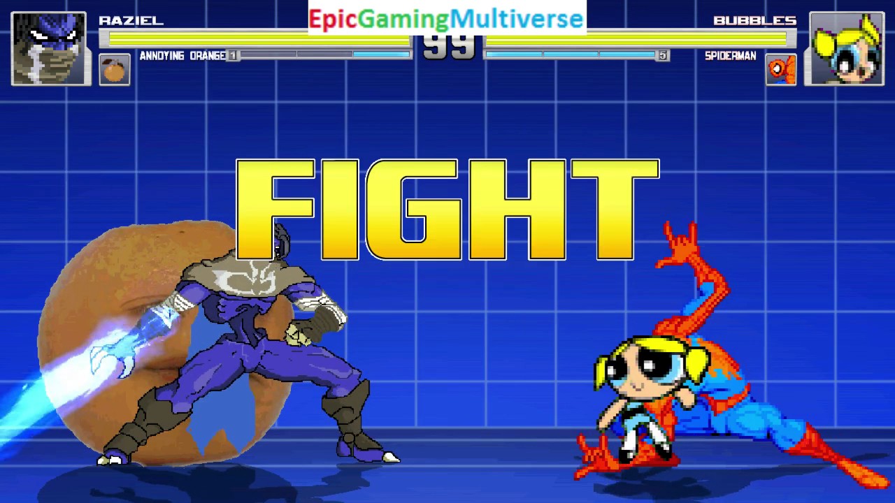Spider-Man & Bubbles The Powerpuff Girl VS Raziel And The Annoying ...