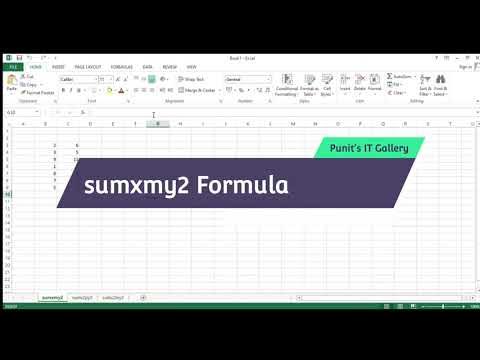 sumxmy2 Formula | In MS Excel | Advanced Excel Formulas | Punit's IT Gallery - YouTube